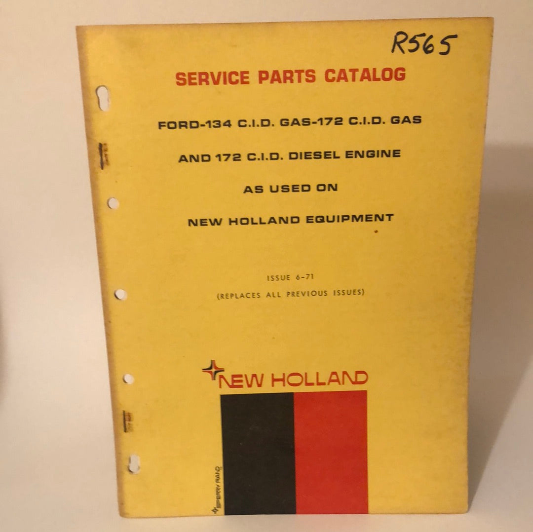 Sperry Rand New Holland - Ford 134 CID Gas, 172 CID Gas & 172 CID Dies ...